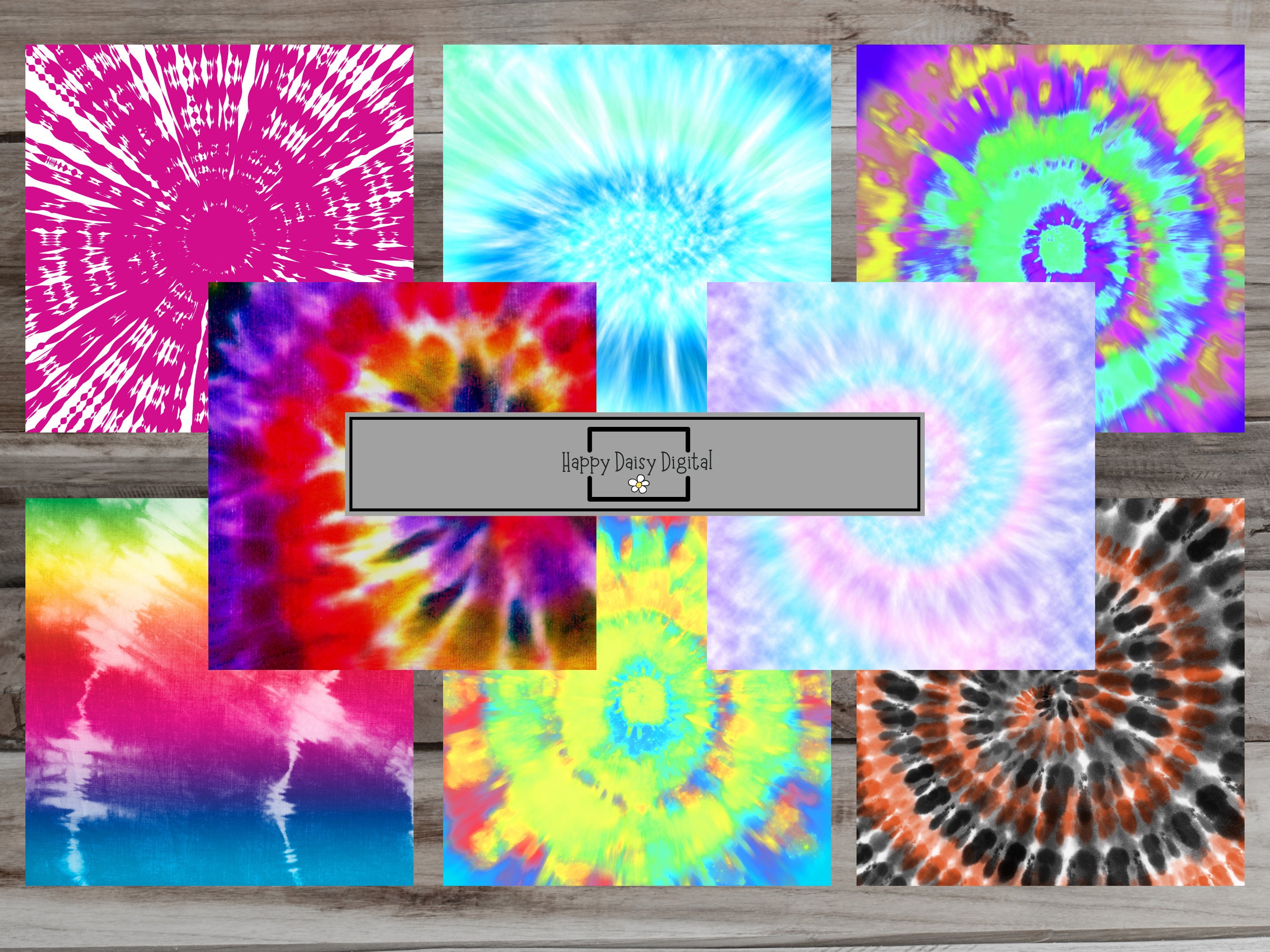 Tie Dye Digital Paper Digital Background Scrapbook Paper - Etsy