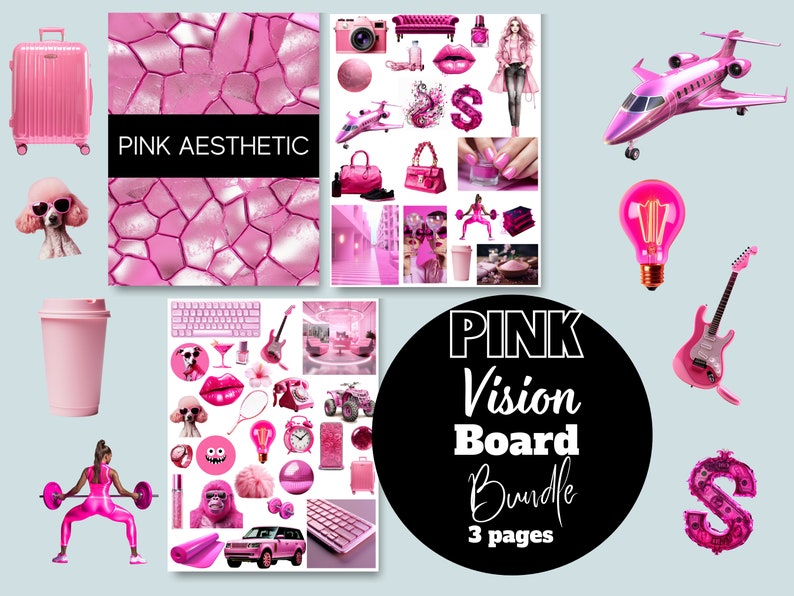2024 Vision Board Kit Ultimate Vision Board Vision Board Bundle Dream ...