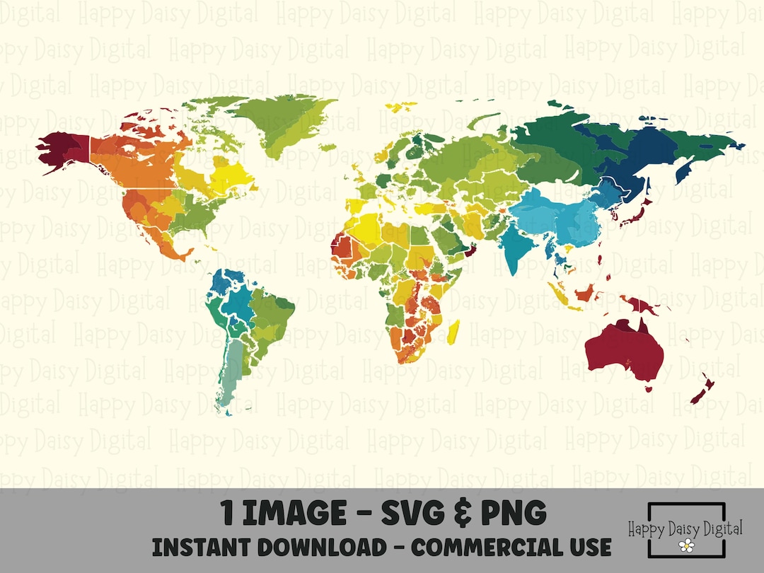 World Map SVG, World Map PNG, World Map Clipart, World SVG, World Png ...