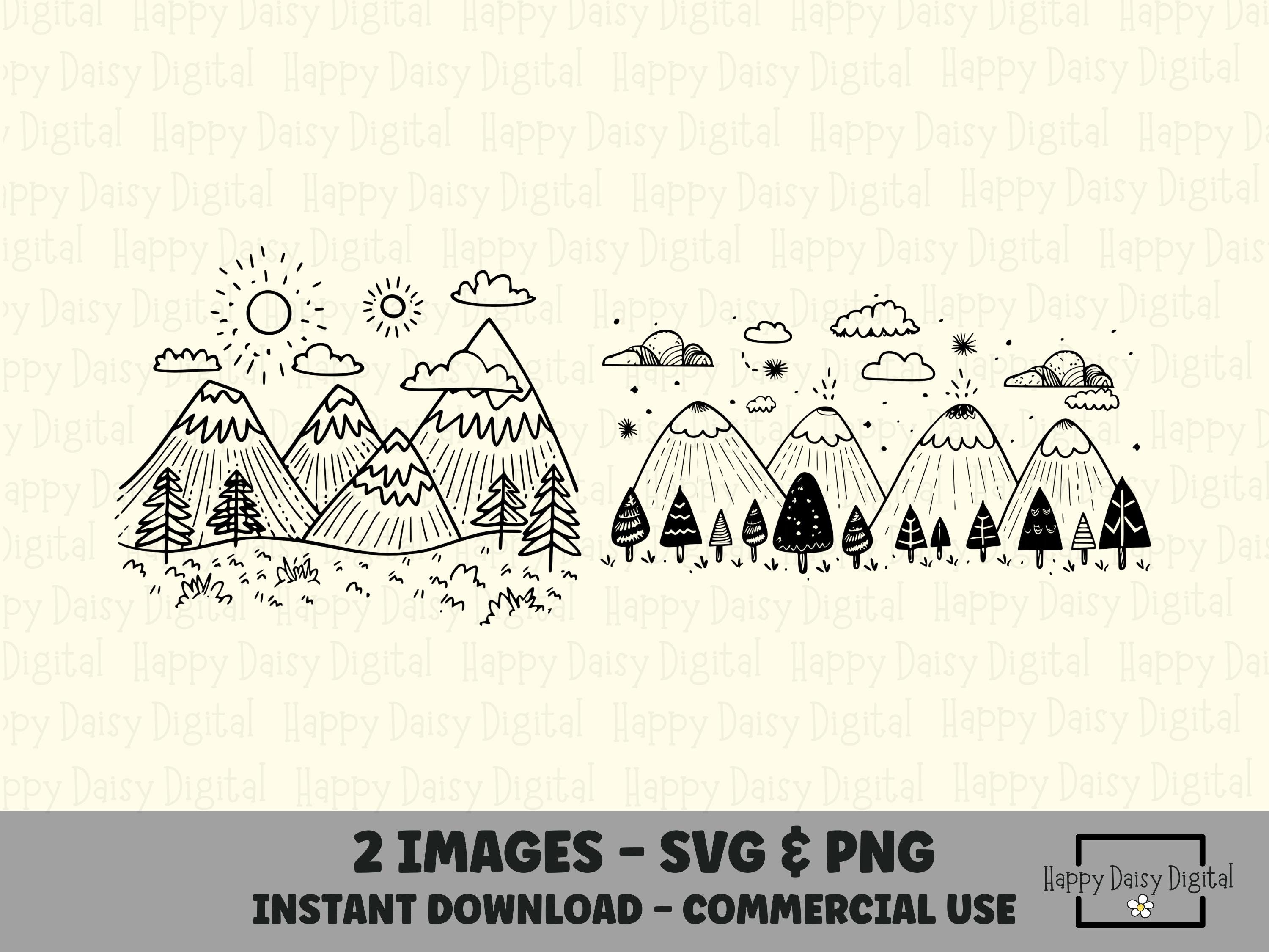 Mountain SVG, Mountain PNG, Mountain Clipart, Mountain Vector, Mountain ...