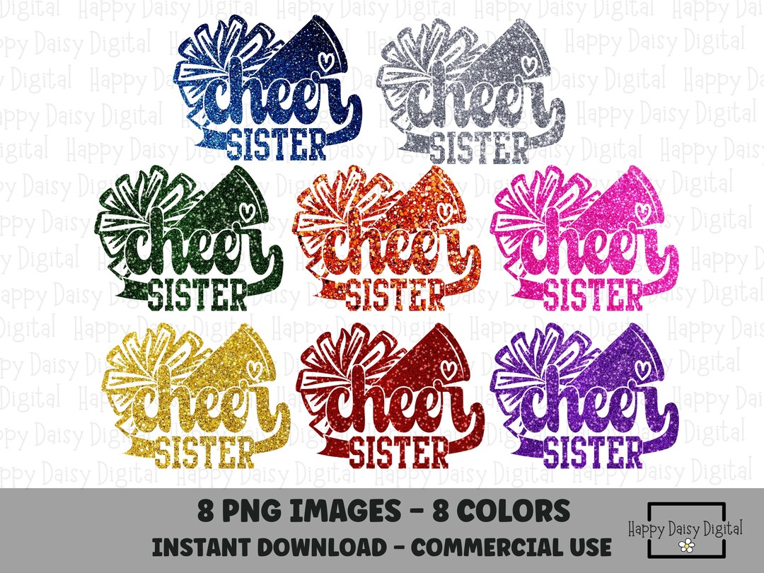 Cheer Sister PNG, Cheer PNG, Cheerleader PNG, Cheerleading Png, Cheer ...