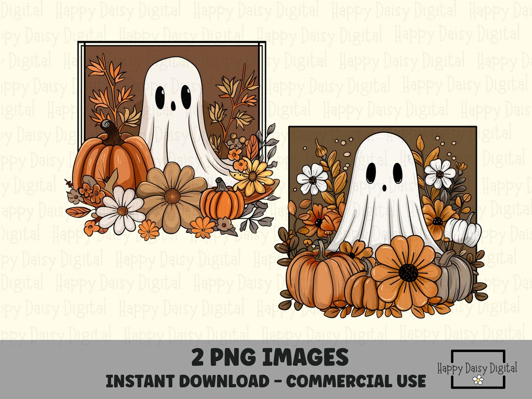 Flower Ghost, Boo-jee Ghost, Cute Ghost, Cute Ghost SVG, Ghost PNG ...