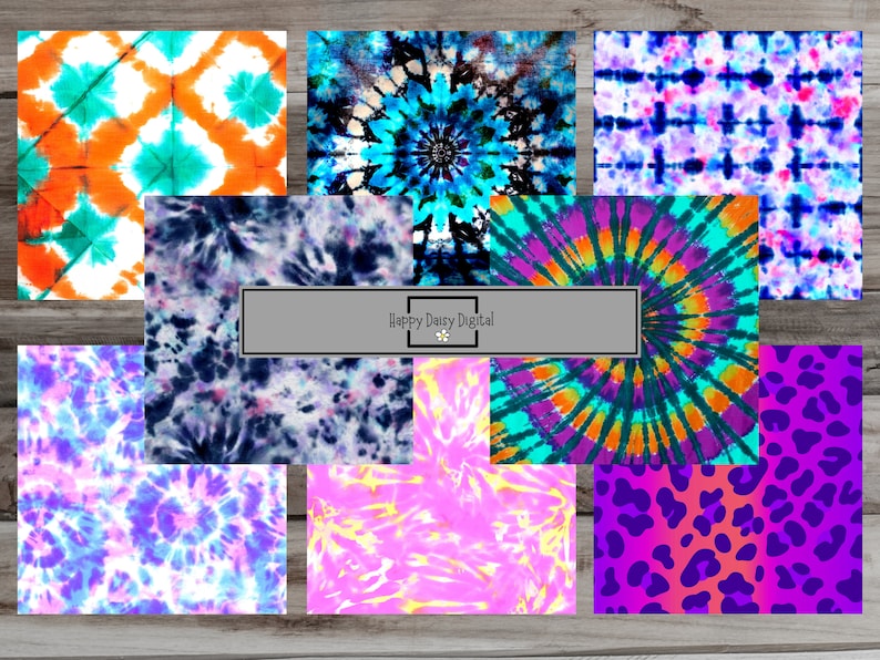Tie Dye Digital Paper Digital Background Scrapbook Paper - Etsy