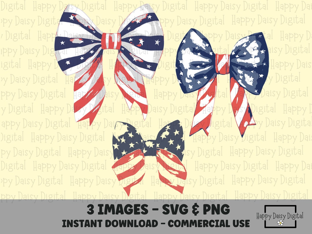 4th of July Bow SVG, Bow SVG, 4th of July Bow PNG, 4th of July Bow ...