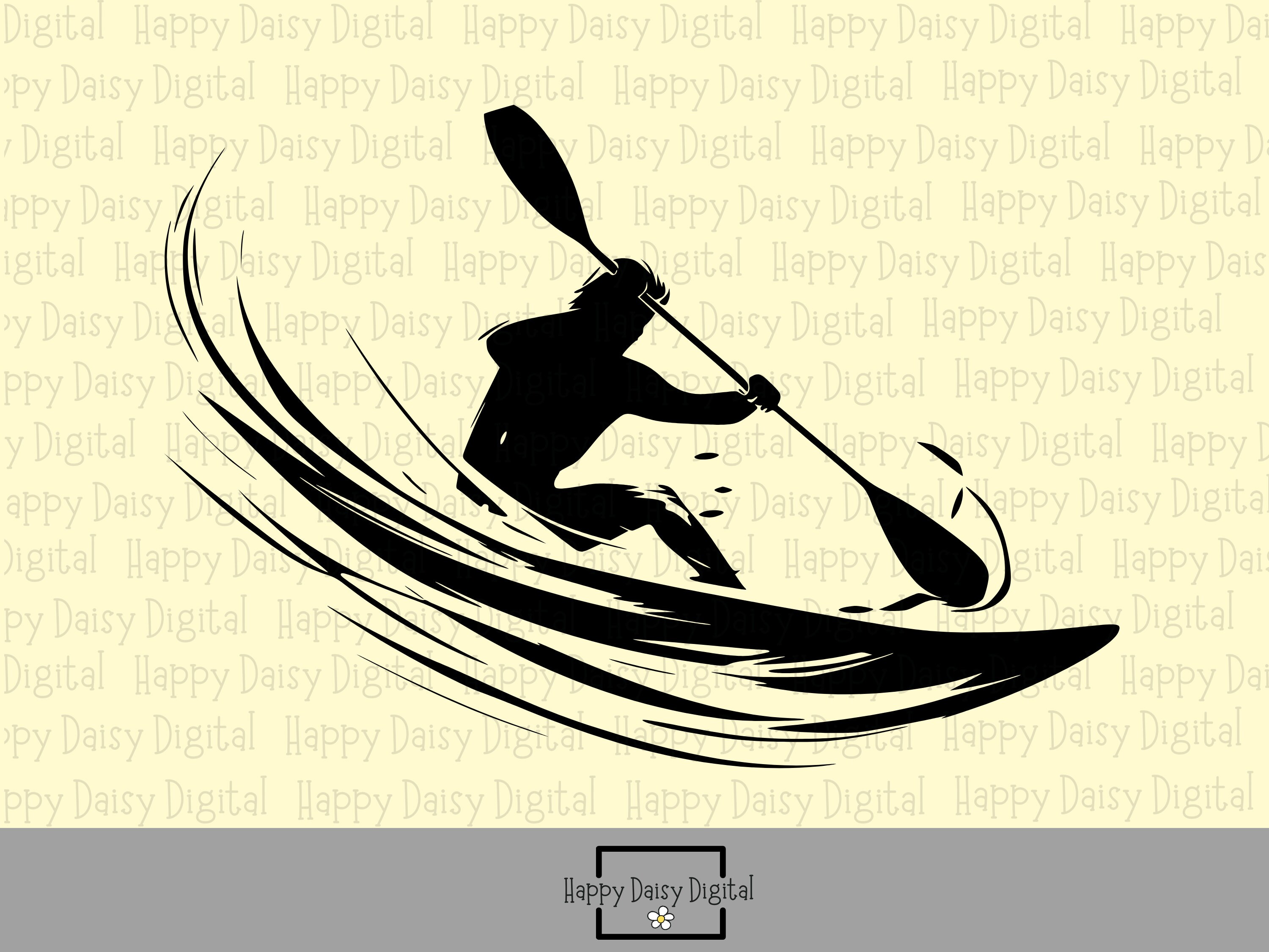 Kayak SVG, Kayaking SVG, Kayak Clipart, Kayak PNG, Kayak Vector, Kayak ...