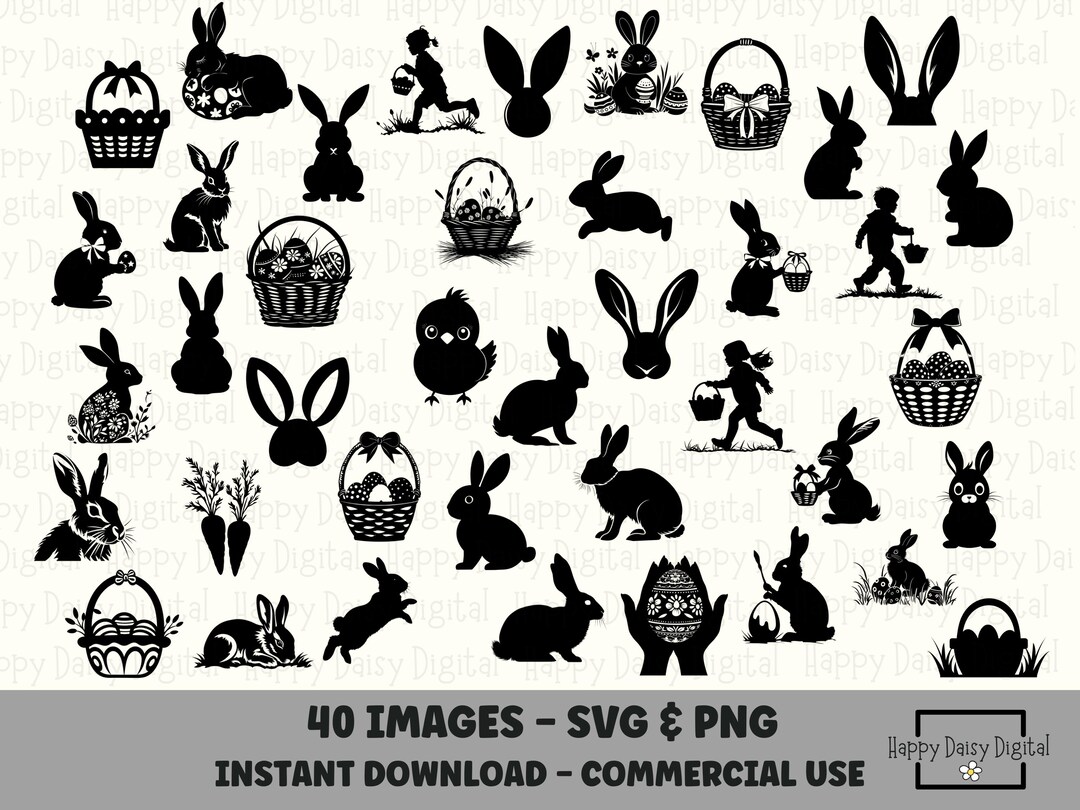 Easter SVG, Easter PNG, Easter Bunny SVG, Easter Bunny Png, Easter ...