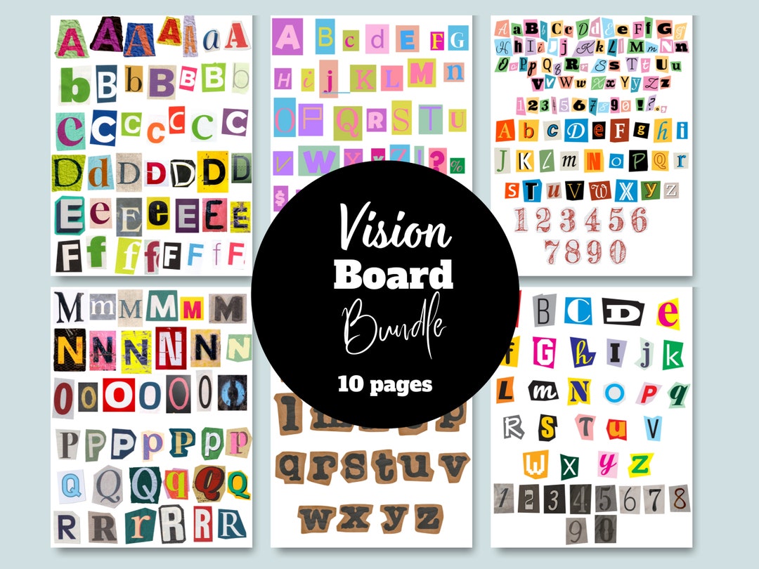 Vision Board Kit - Ultimate Vision Board - Vision Board Bundle - Dream ...