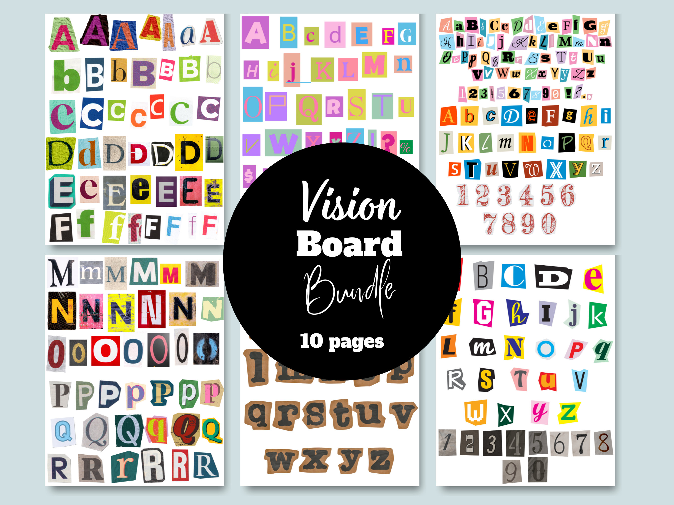 Vision Board Kit - Ultimate Vision Board - Vision Board Bundle - Dream ...