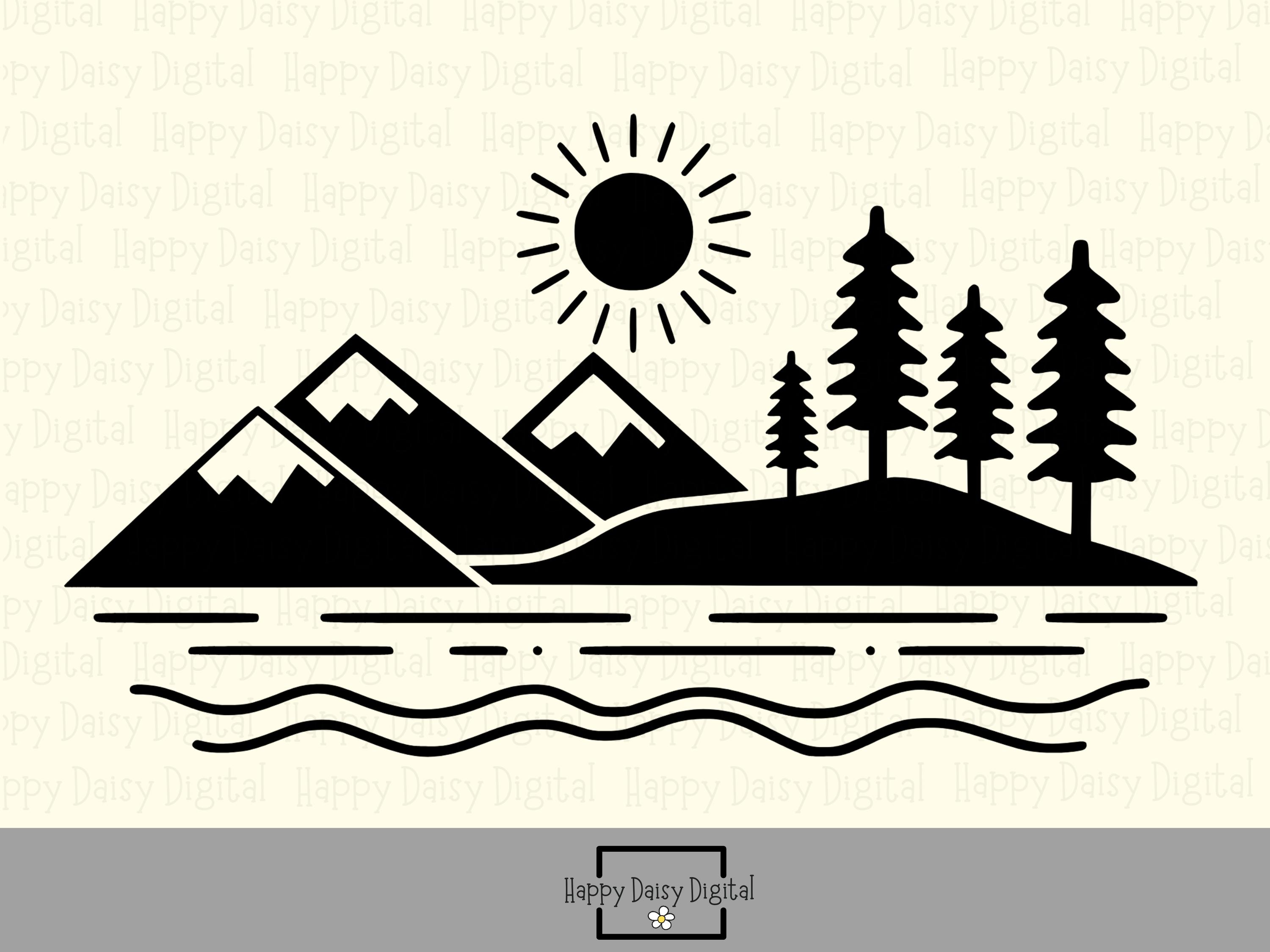 Mountain SVG, Mountain PNG, Mountain Clipart, Mountain Vector, Mountain ...