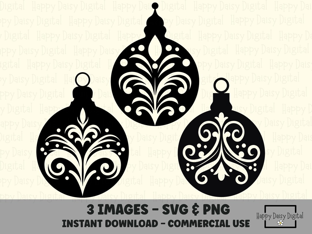 Ornament SVG, Ornament PNG, Christmas Ornament PNG, Christmas Ornament ...