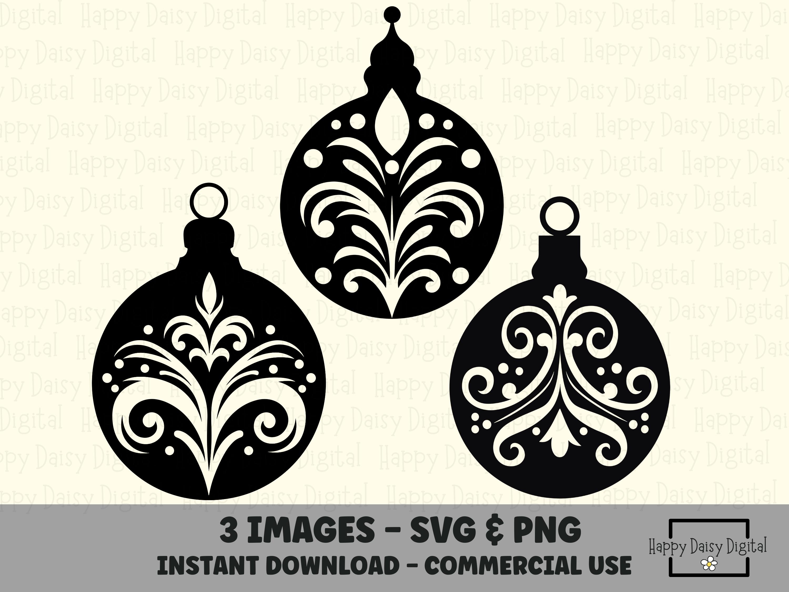 Ornament SVG, Ornament PNG, Christmas Ornament PNG, Christmas Ornament ...