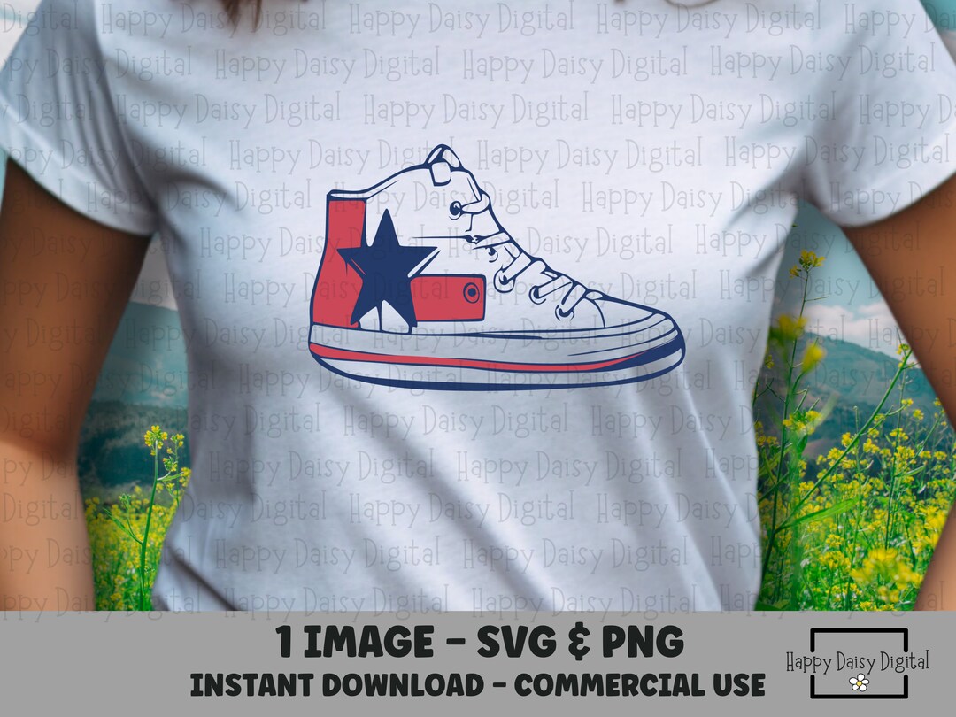 High Top SVG, High Top Sneaker SVG, Tennis Shoes SVG, 4th of July Svg ...
