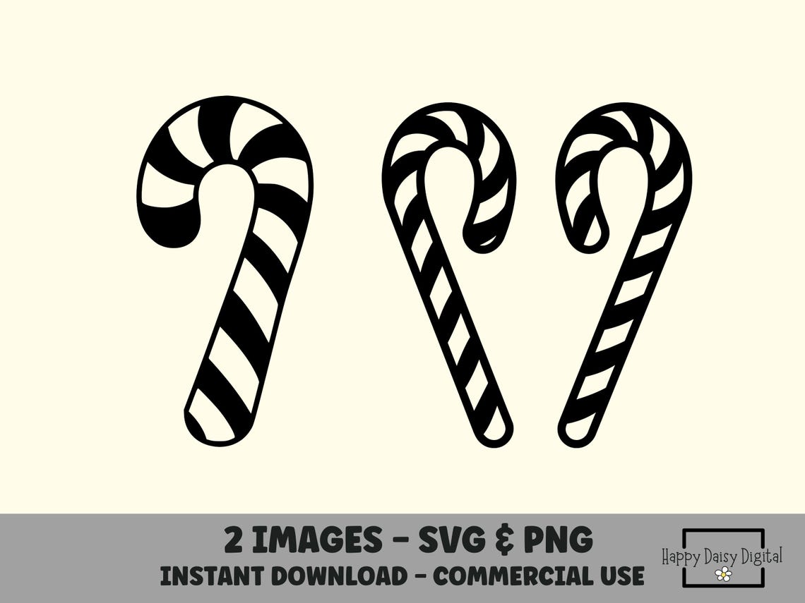 Candy Cane PNG, Candy Cane SVG, Christmas Clip Art, Christmas Candy ...