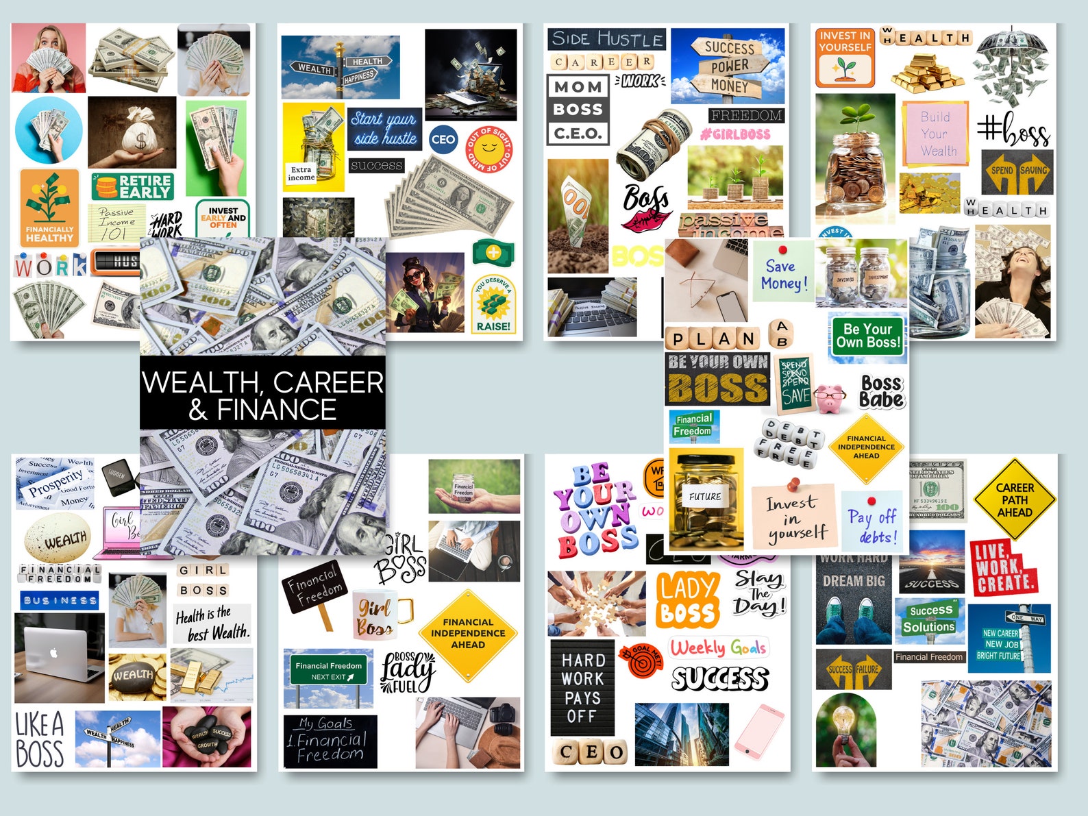 Vision Board Kit - Ultimate Vision Board - Vision Board Bundle - Dream ...
