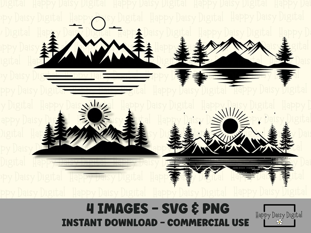 Mountain SVG, Mountain PNG, Mountain Clipart, Mountain Vector, Mountain ...