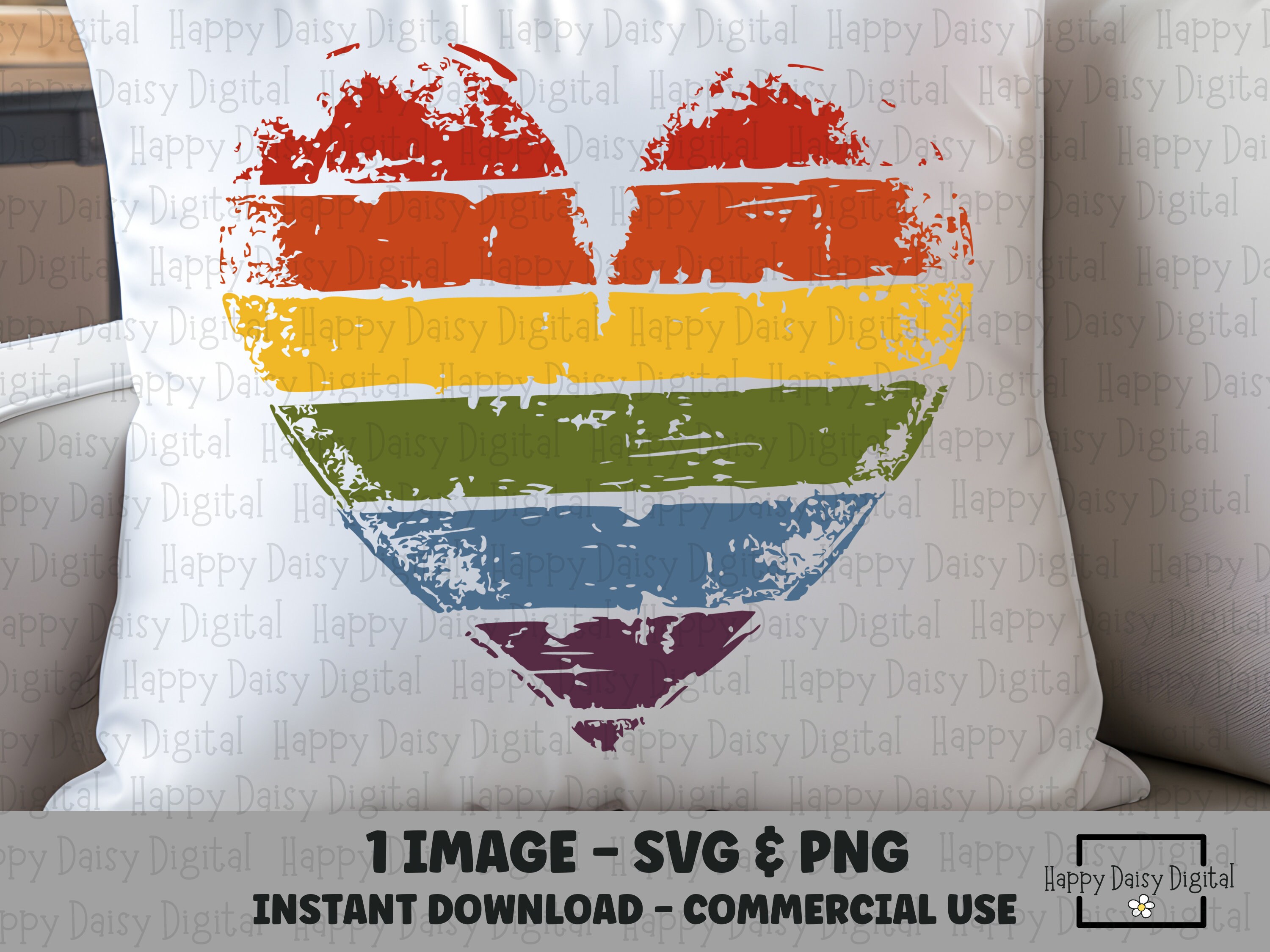 Heart Rainbow SVG, Rainbow SVG, Heart SVG, Pride Png, Love Heart Svg ...