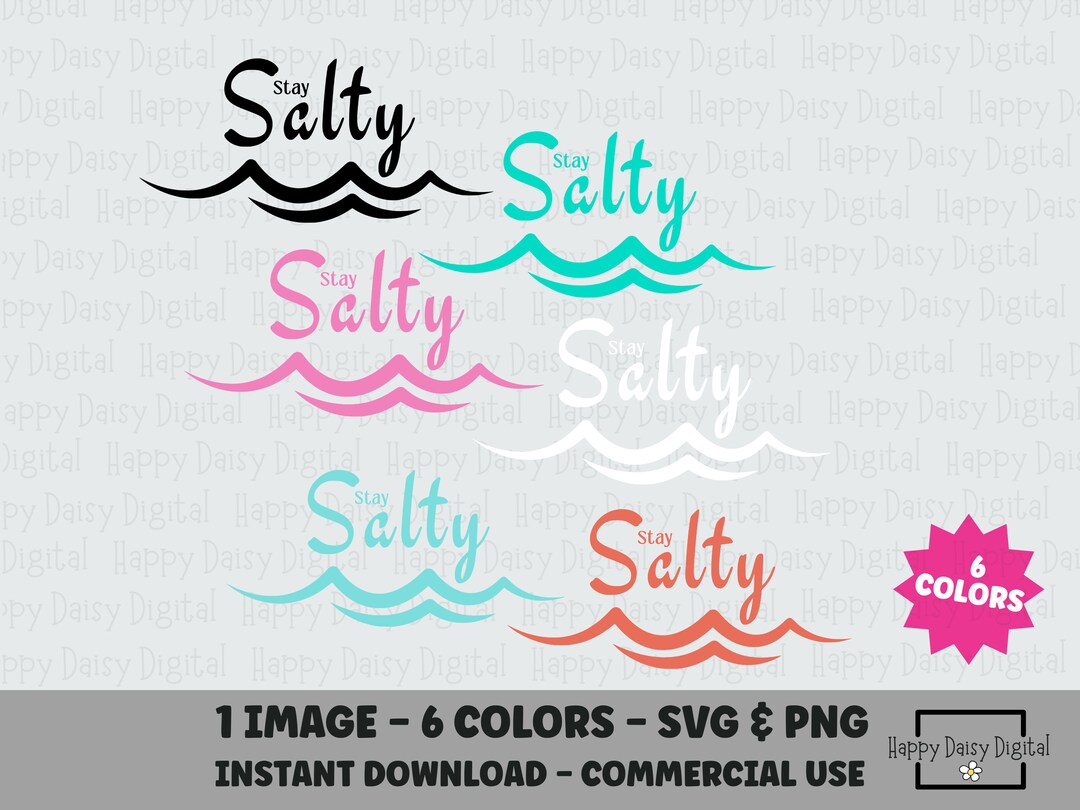 Stay Salty SVG, Salty Beach, Summer Clipart, Beach Clipart, Summer PNG ...
