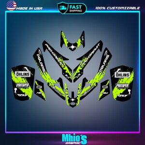 Polaris Predator 500 Graphics Full Decals Stickers Kit Atv| Polaris ...