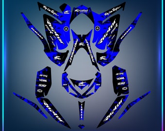 Yamaha Raptor 700 700R Graphics Kit 2013 2017 2022 to 2024 Decals ...