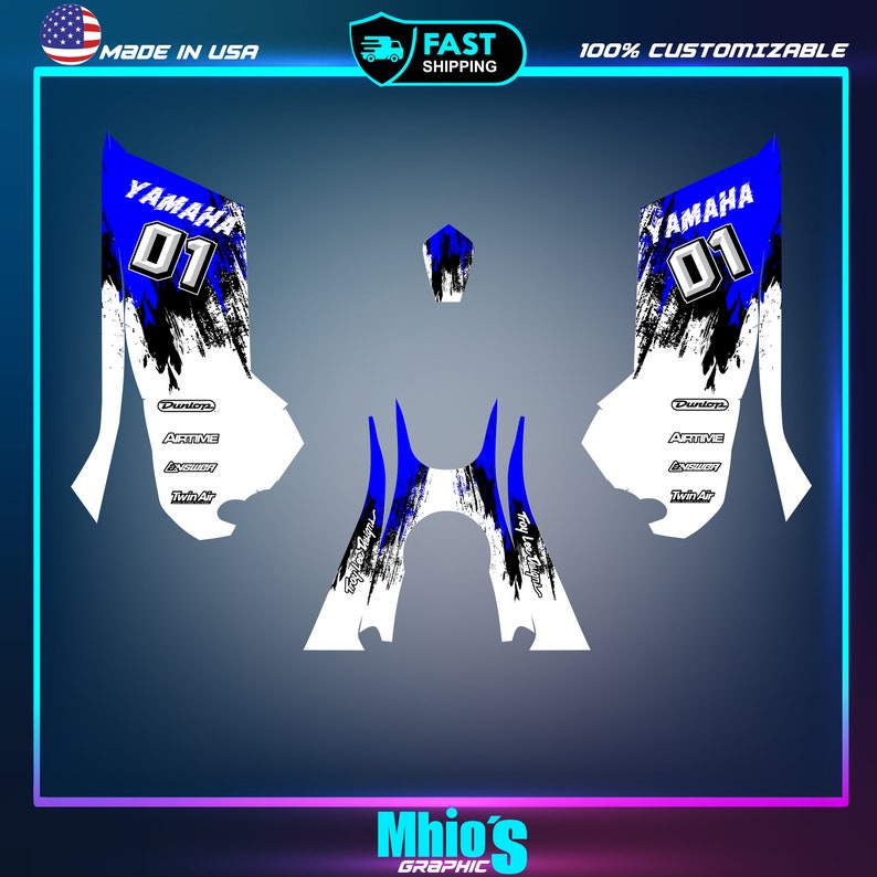 YAMAHA YFZ 450R Full Graphics Kit 2014-2023 | Yamaha YFZ 450R Decals ...