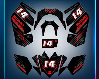 Suzuki LTR 450 ATV Stickers Decals Graphics Kit 2006-2014 | Motocross ...