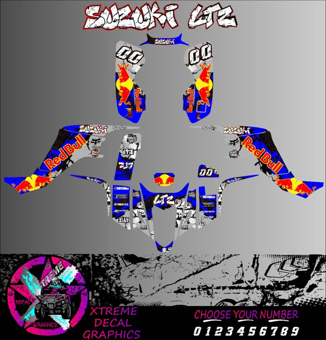 LTZ 400 Suzuki Wrap Graphics Stickers Kit Decals Atv Quad - Etsy