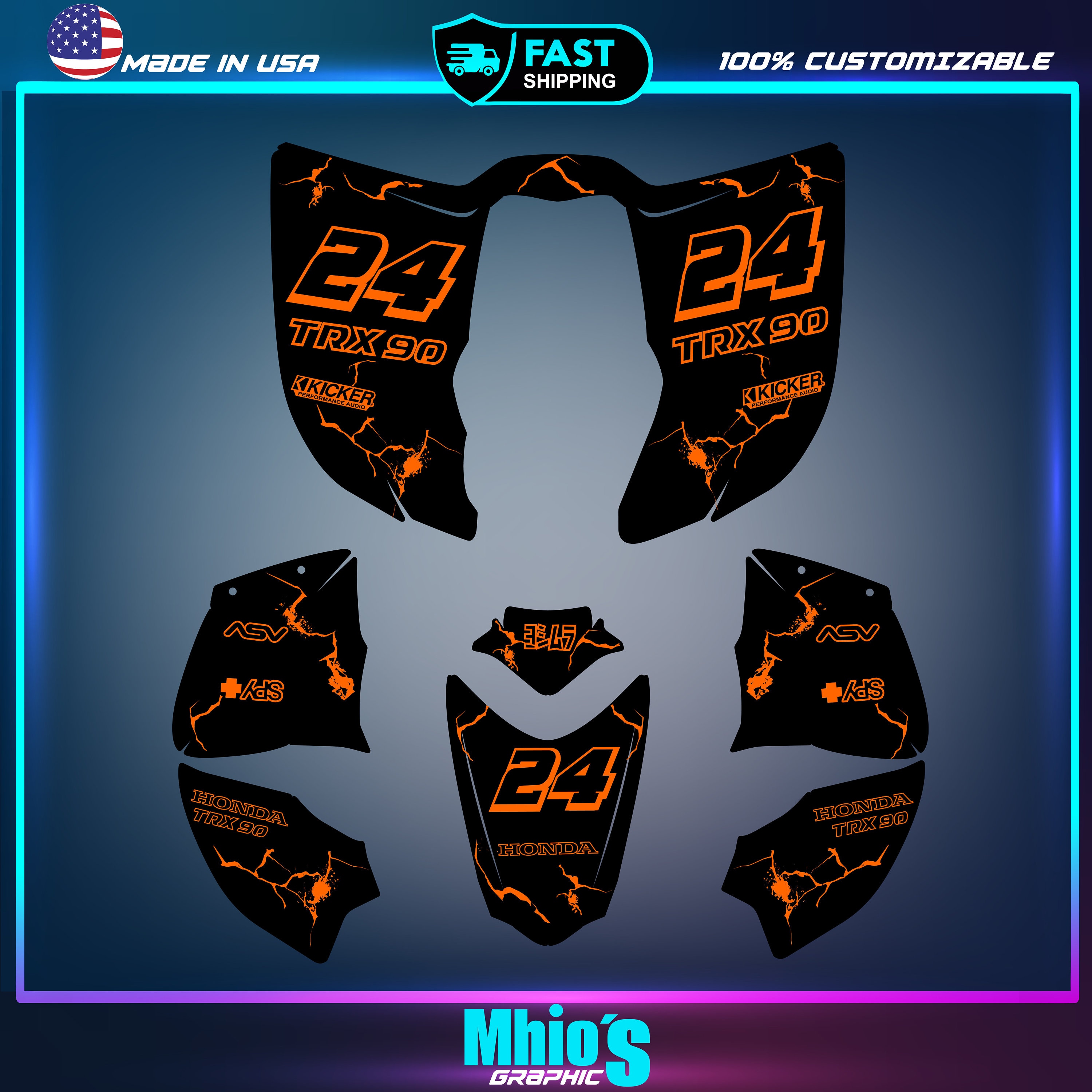 2006 2007 2008 2009 2010 2011 2012 2013 2020 23 TRX90 Graphics Kit ...