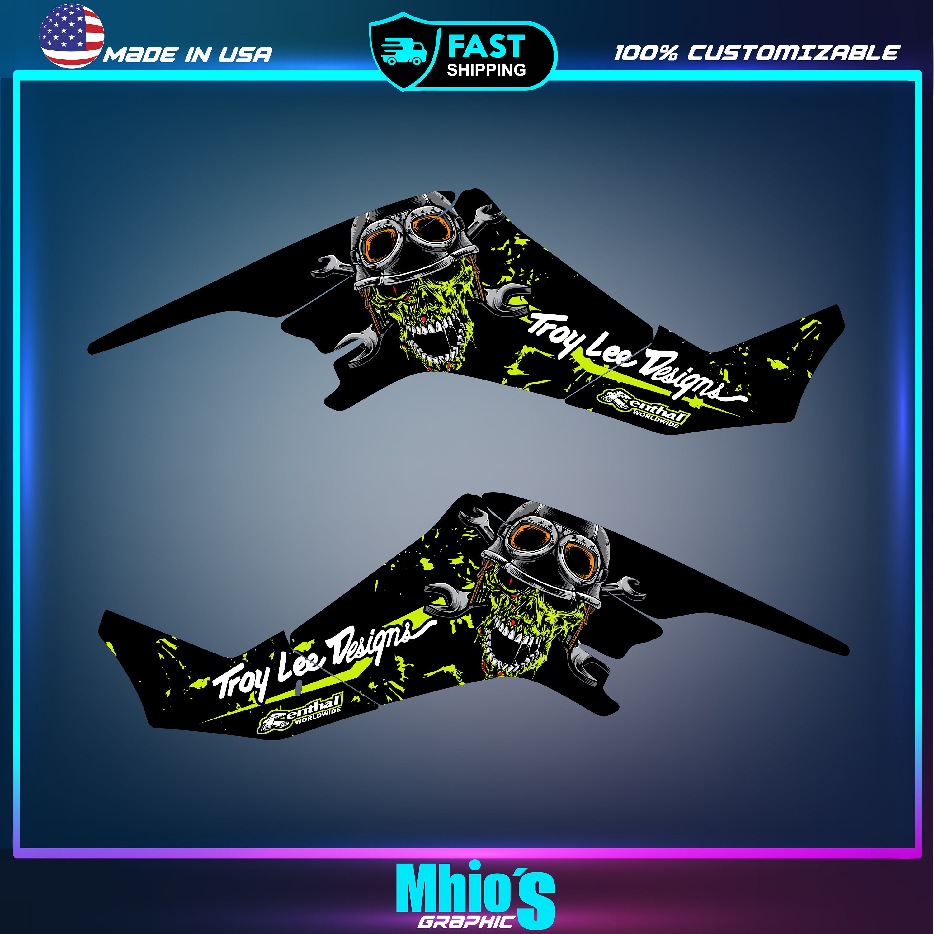 LTZ 400 Suzuki Wrap Graphics Stickers Kit Decals Atv Quad 2003 - 2008 ...