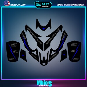 Polaris Predator 500 Graphics Full Decals Stickers Kit Atv| Polaris ...