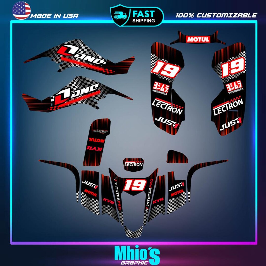 LTZ 400 Suzuki Wrap Graphics Stickers Kit Decals Atv Quad 2003-2008 Kfx ...