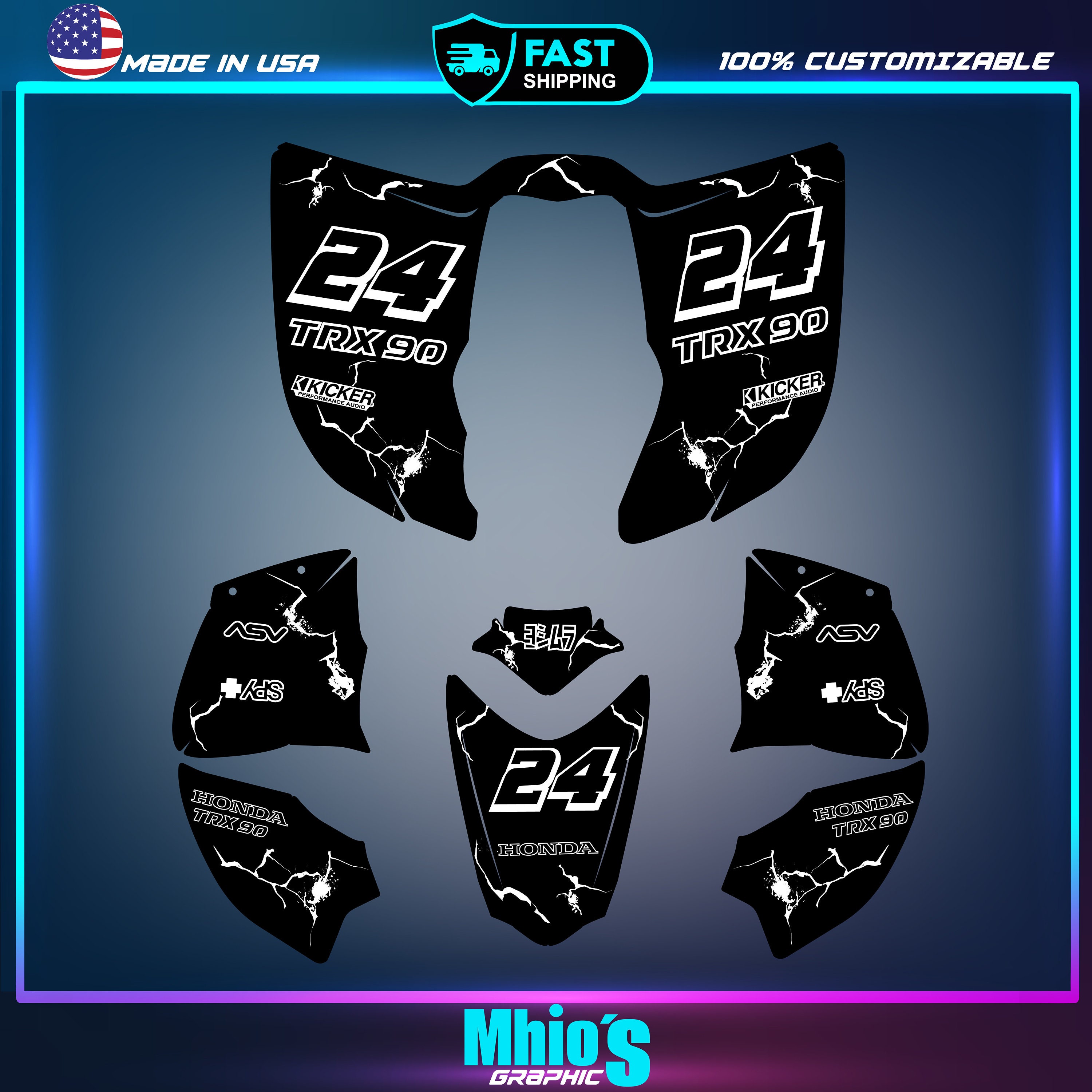 2006 2007 2008 2009 2010 2011 2012 2013 2020 23 TRX90 Graphics Kit ...