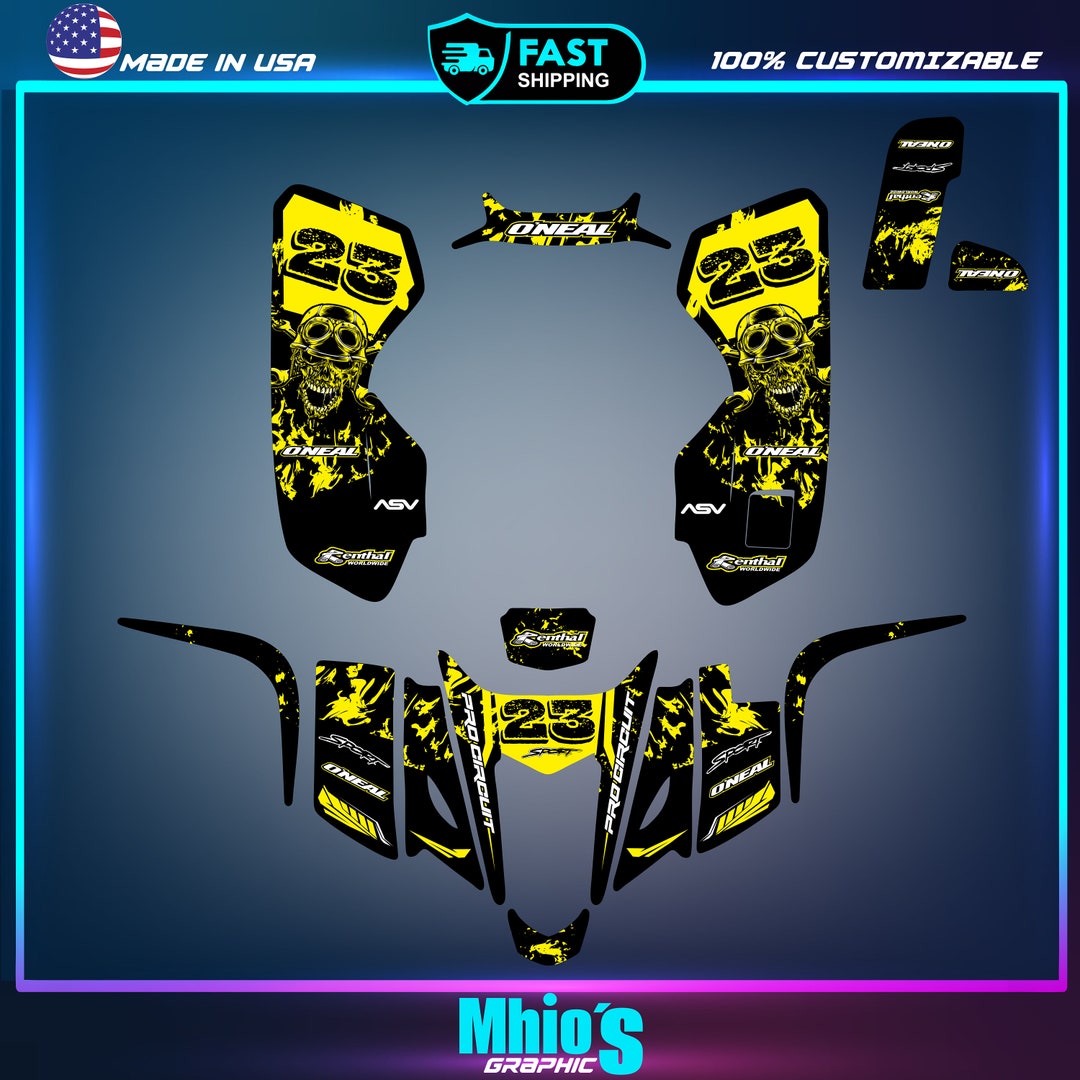 LTZ 400 Suzuki Wrap Graphics Stickers Kit Decals Atv Quad 2003 - 2008 ...