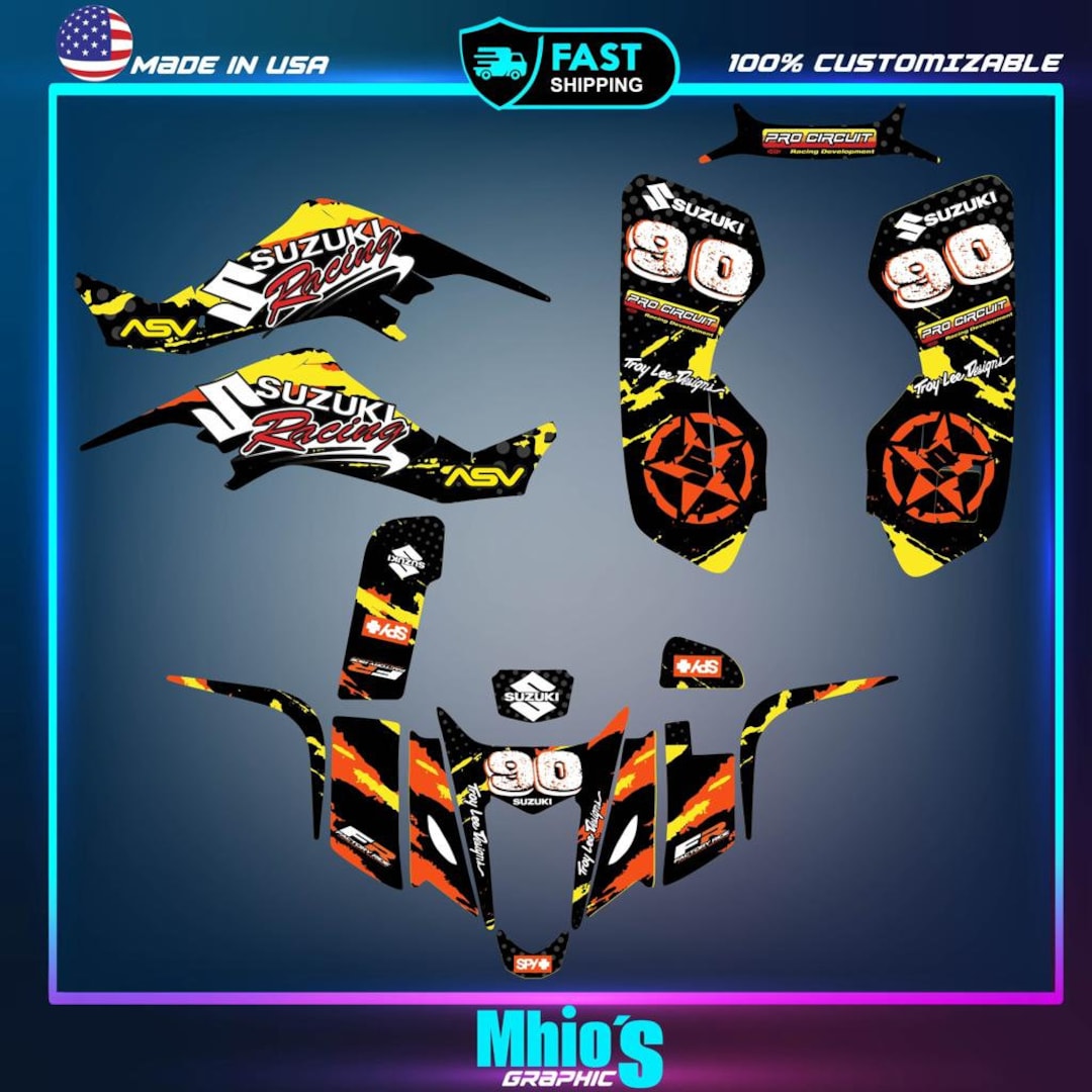 Kawasaki KFX 400 2003-2008 Graphics Kit Ltz 400 Suzuki Wrap Graphics - Etsy