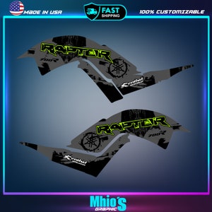 Yamaha Raptor 700 700R Graphics Kit 2013 2017 2022 to 2025 Decals ...