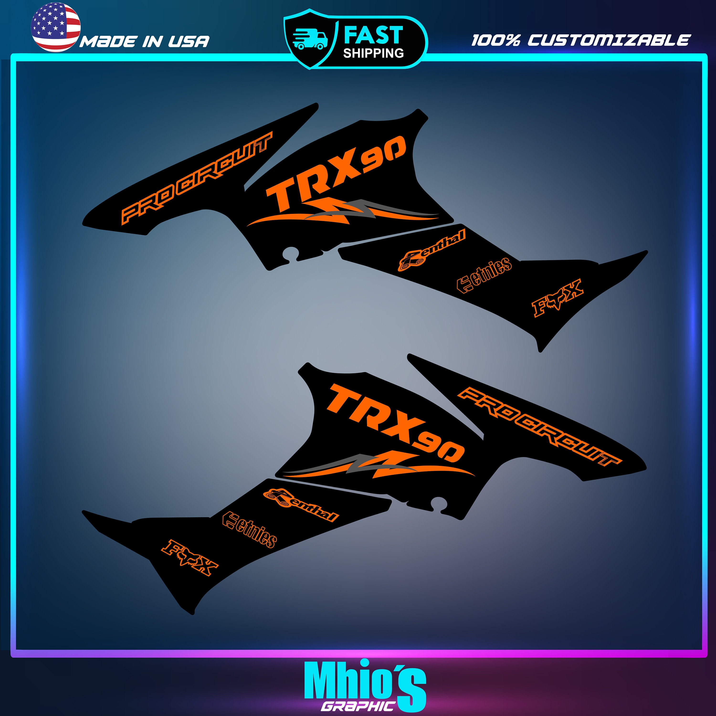 Graphics Kit for HONDA TRX90 TRX 90 2006 2007 2008 2012 2017-2023 ...