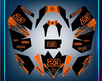 Suzuki LTR 450 ATV Stickers | Suzuki LTR 450atv Full Graphics Kit 2006 ...