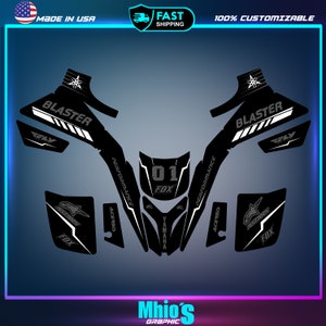 Yamaha Blaster YFS 200 Yfs200 Decals Graphics Stickers Full Kit ATV ...