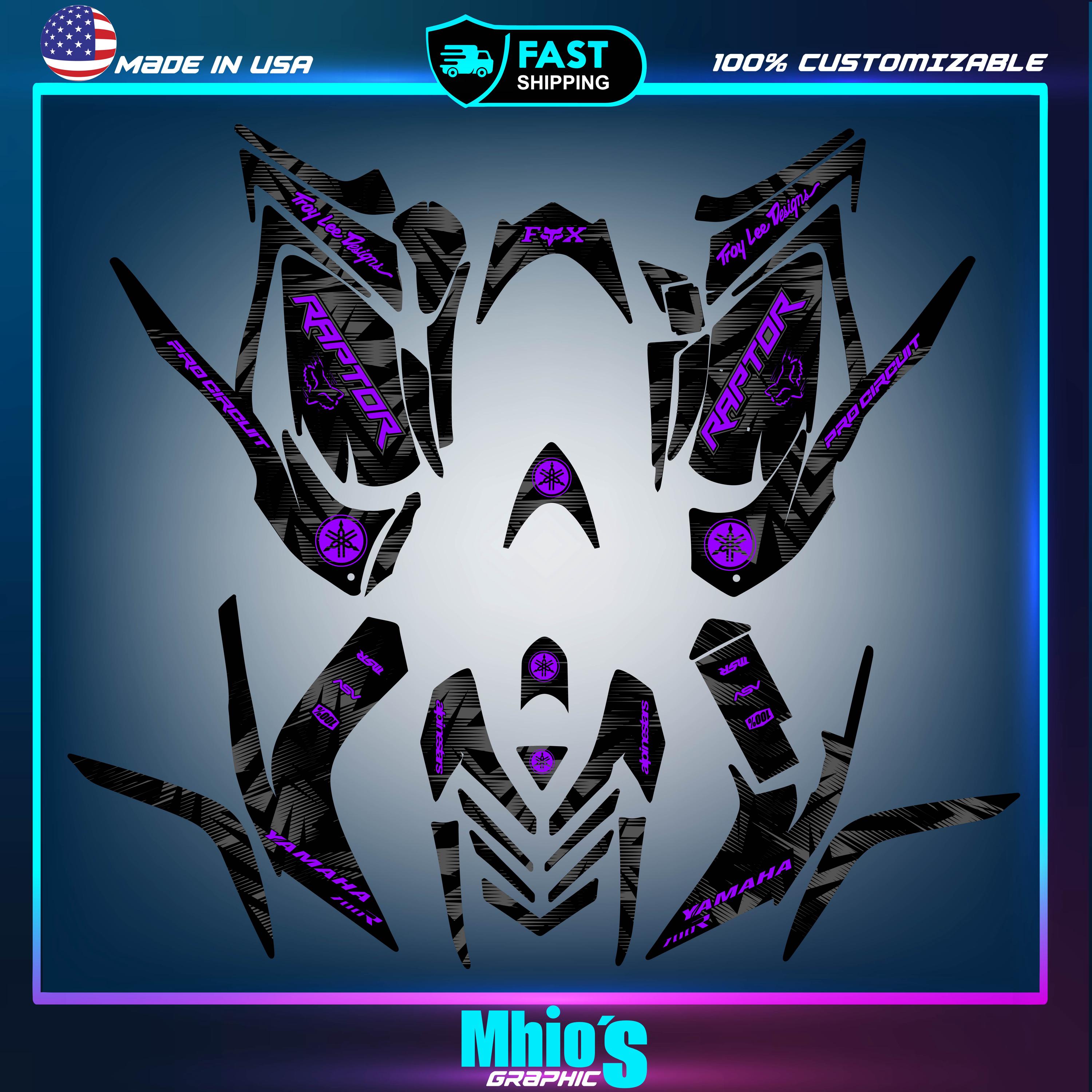 Atv Decals Yamaha Yamaha Kodiak 400 4x4 Decal Graphics Kit - OEM Style ...