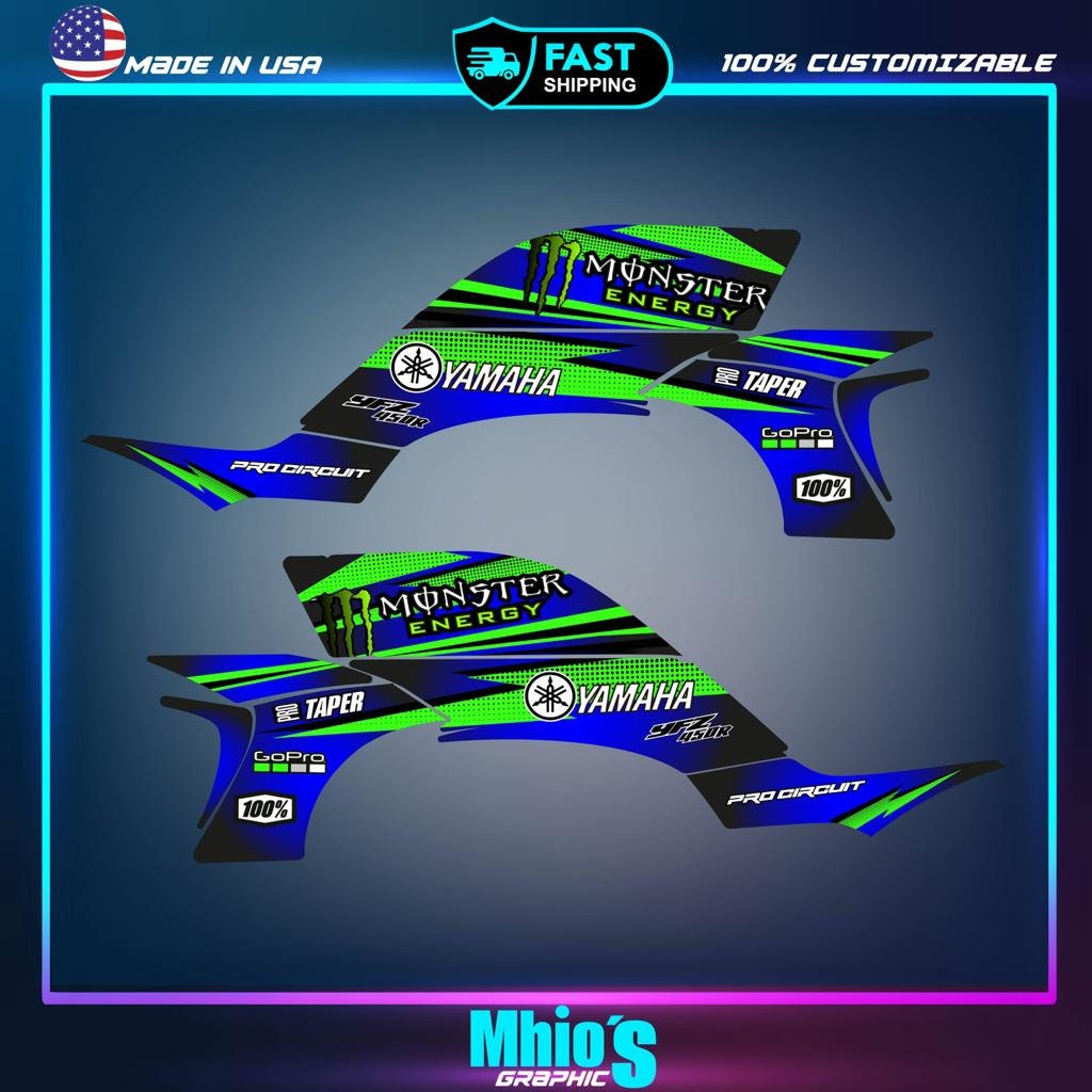 Yamaha YFZ450 ATV Quat Graphics Kit | ATV Quat 2003-2008 Decals ...