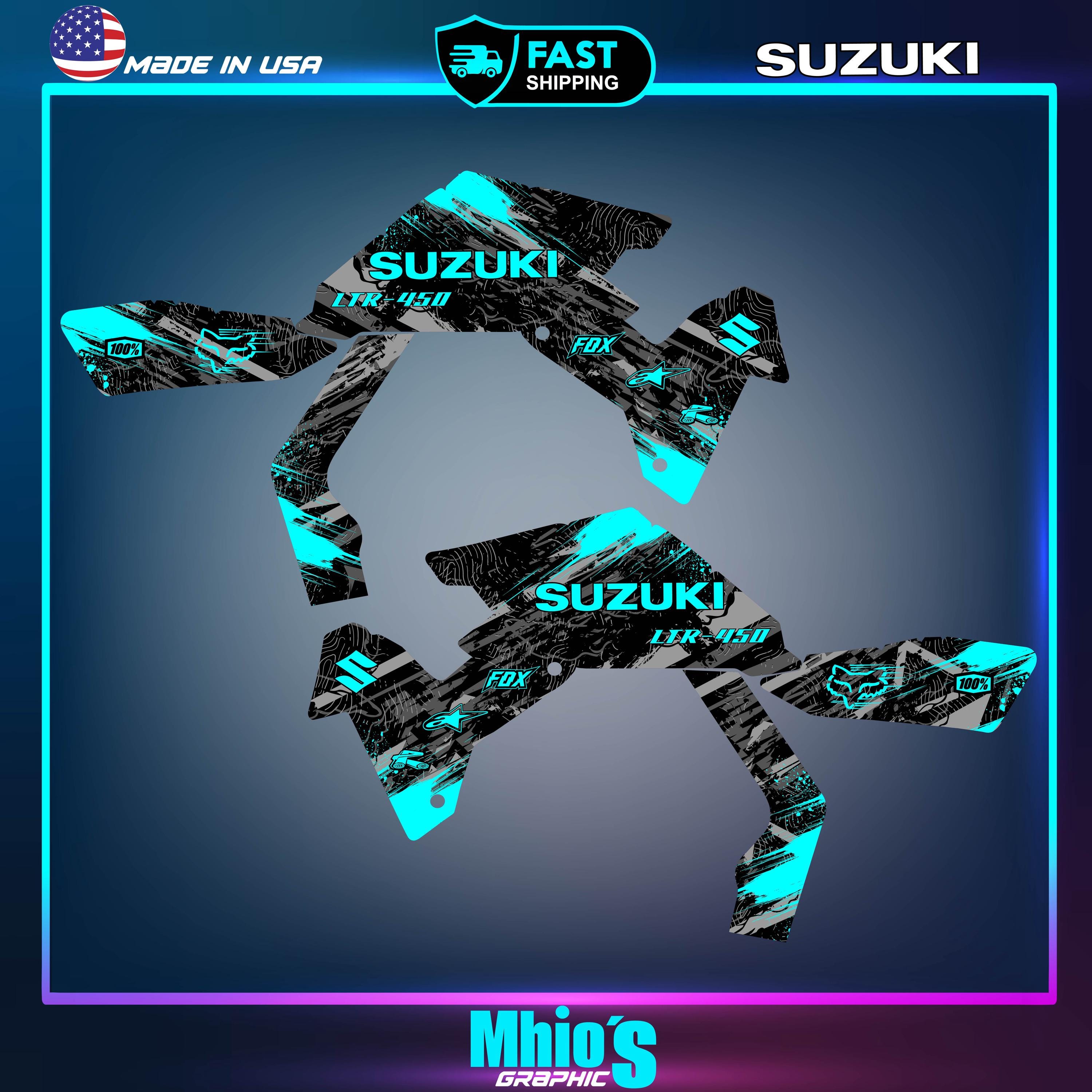 Suzuki LTR 450 ATV Stickers Decals Graphics Kit 2006-2014 Motocross ...