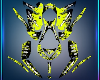 Yamaha Raptor 700 700R Graphics Kit 2013 2017 2022 to 2024 Decals ...