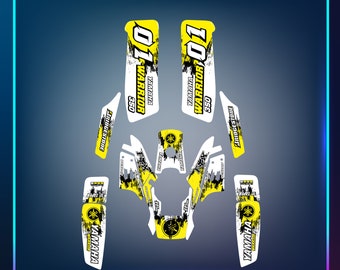 Yamaha Warrior 350 Full Graphics Kit Yamaha Warrior 350 Decals Stickers ...
