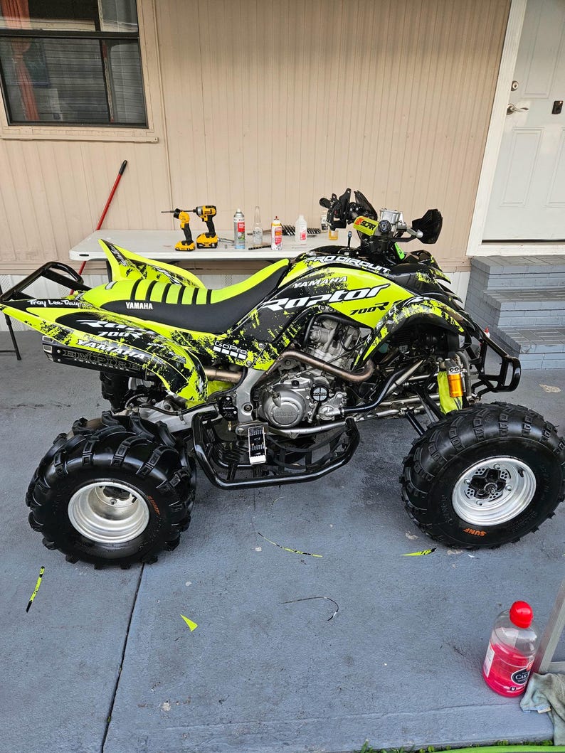 Yamaha Raptor 700 700R Graphics Kit 2013 2017 2022 to 2025 Decals ...