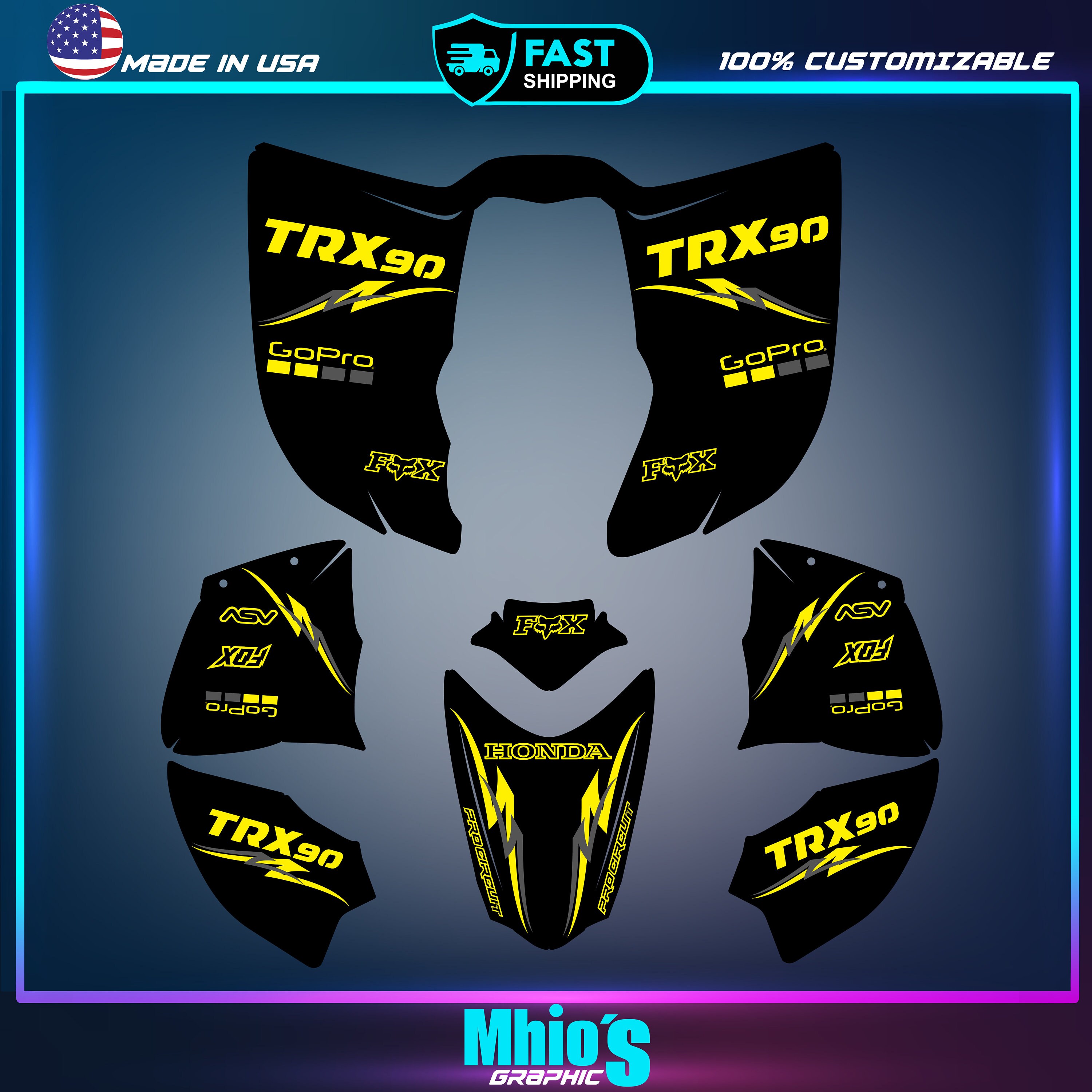 Graphics Kit for HONDA TRX90 TRX 90 2006 2007 2008 2012 2017-2023 ...