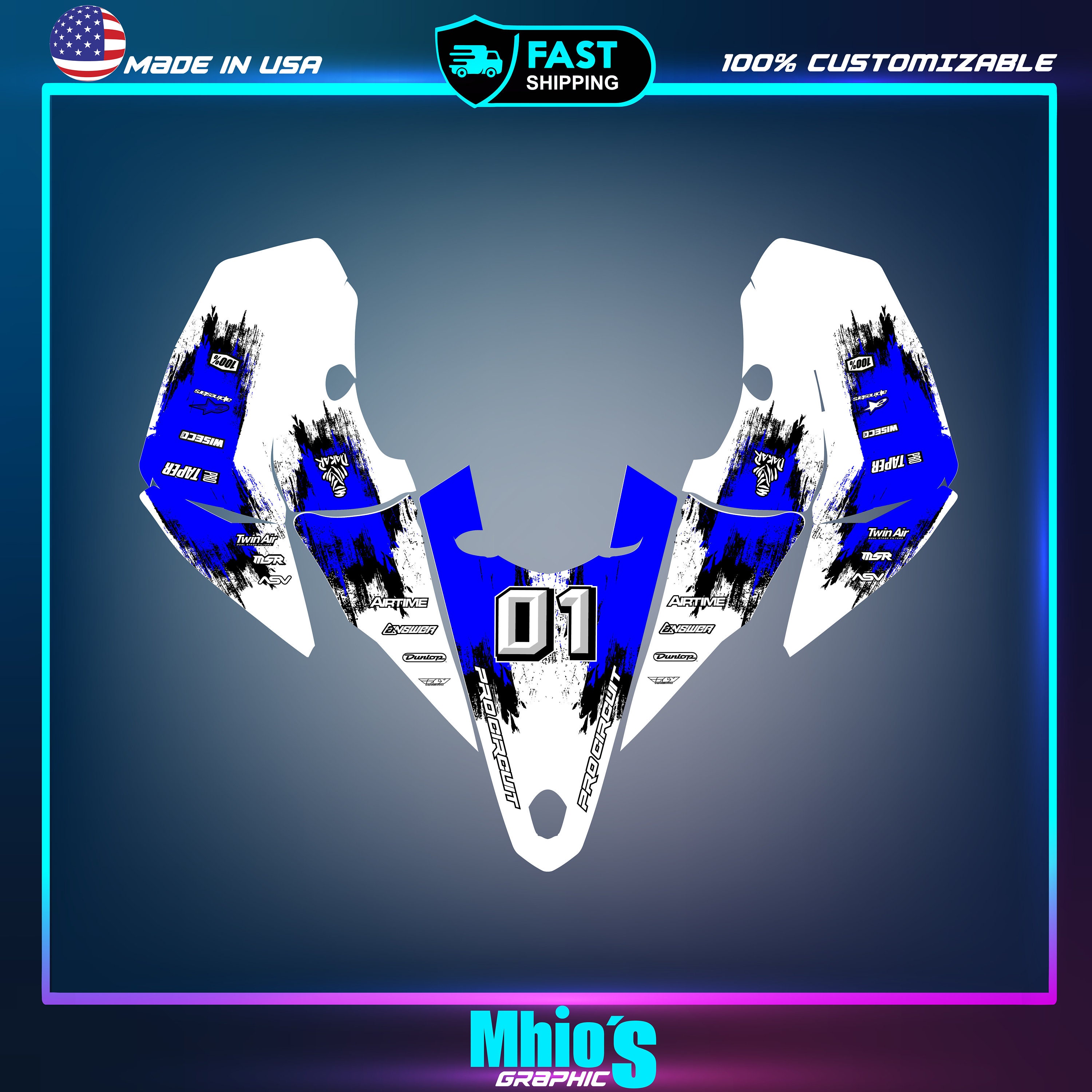 YAMAHA YFZ 450R Full Graphics Kit 2014-2023 | Yamaha YFZ 450R Decals ...