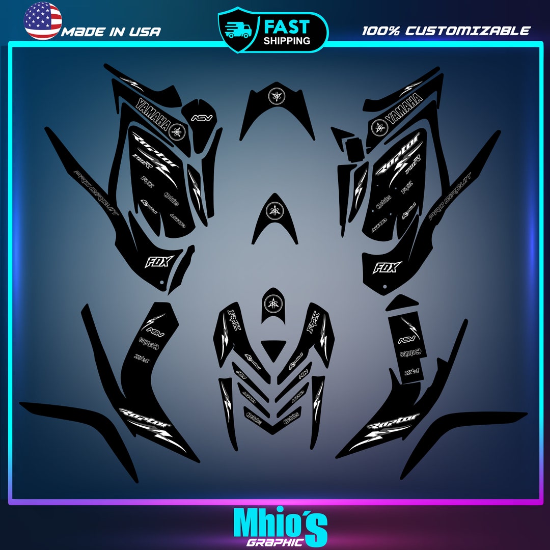 Yamaha Raptor 700-700R 2006/2012 Full Graphics Kit Stikers Decals - Etsy