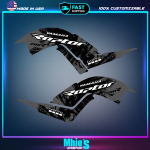 Yamaha Raptor 700 700R Graphics Kit 2013 2017 2022 to 2025 Decals ...