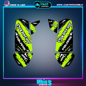 Polaris Predator 500 Graphics Full Decals Stickers Kit Atv| Polaris ...