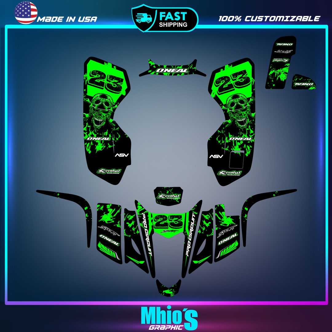 Kawasaki KFX 400 2003-2008 Graphics Kit Ltz 400 Suzuki Wrap Graphics - Etsy