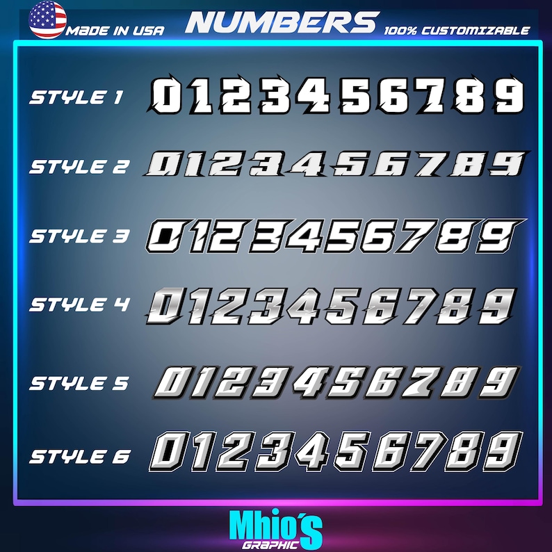 Graphics Decals Stickers Kit Yamaha YZ250F 2019-2023 YZ450F 2018-2022 ...